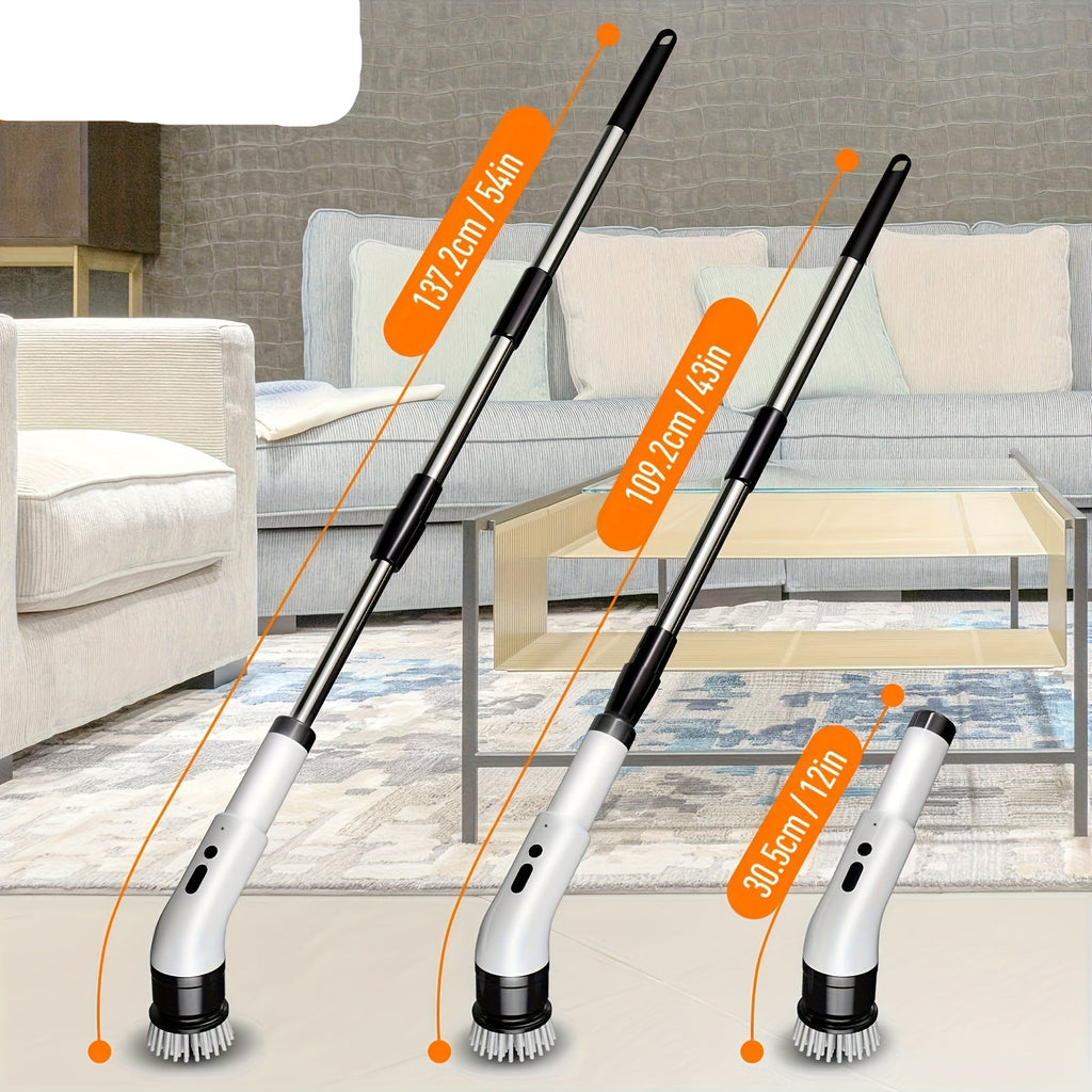 Scrub Pure Cordless Electric Scrubber with 9 Brush Heads